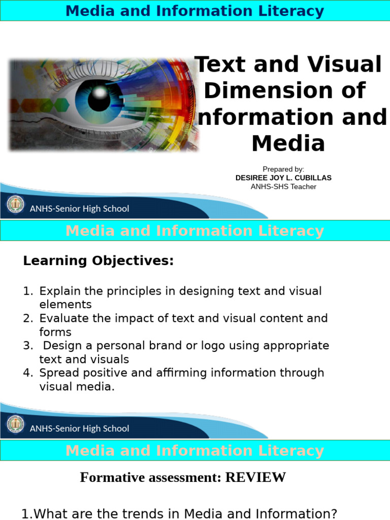 9 Text And Visual Dimension Pdf Information Color