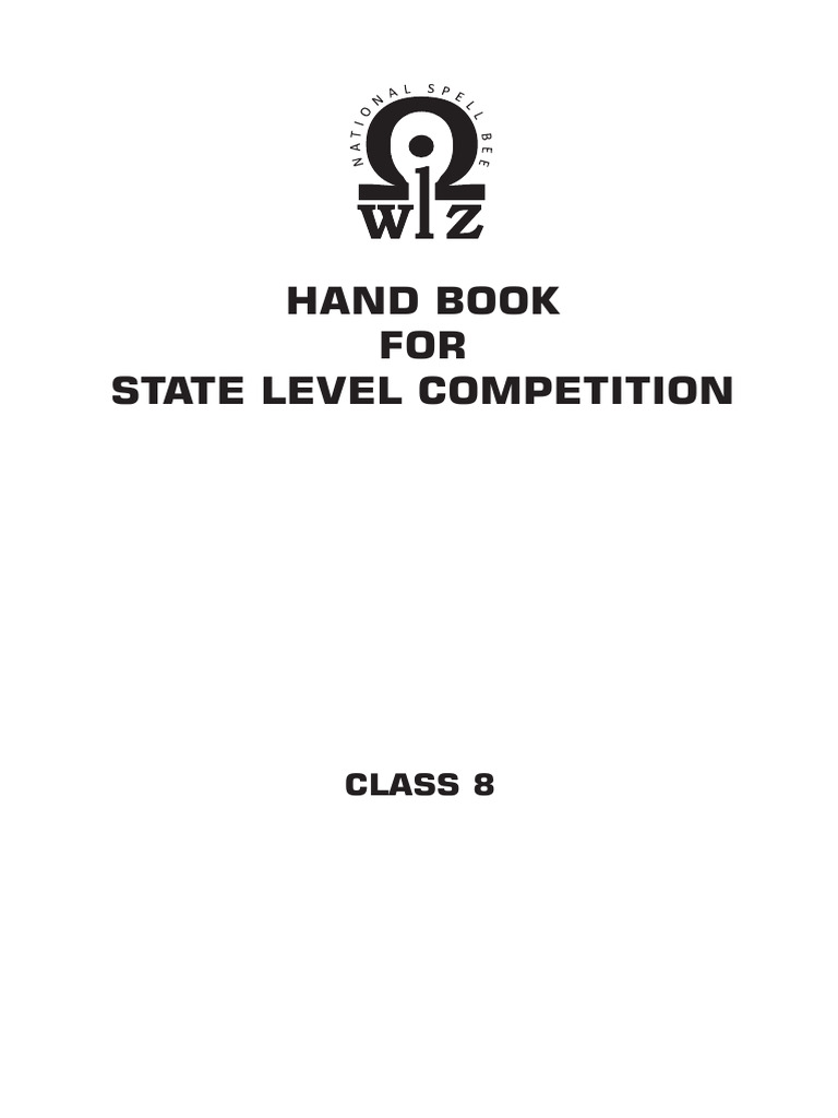 State Level 8 - PDF SPELL BEE | PDF