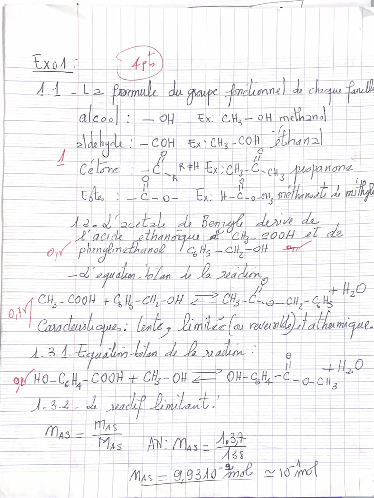Correction Devoir PC | PDF