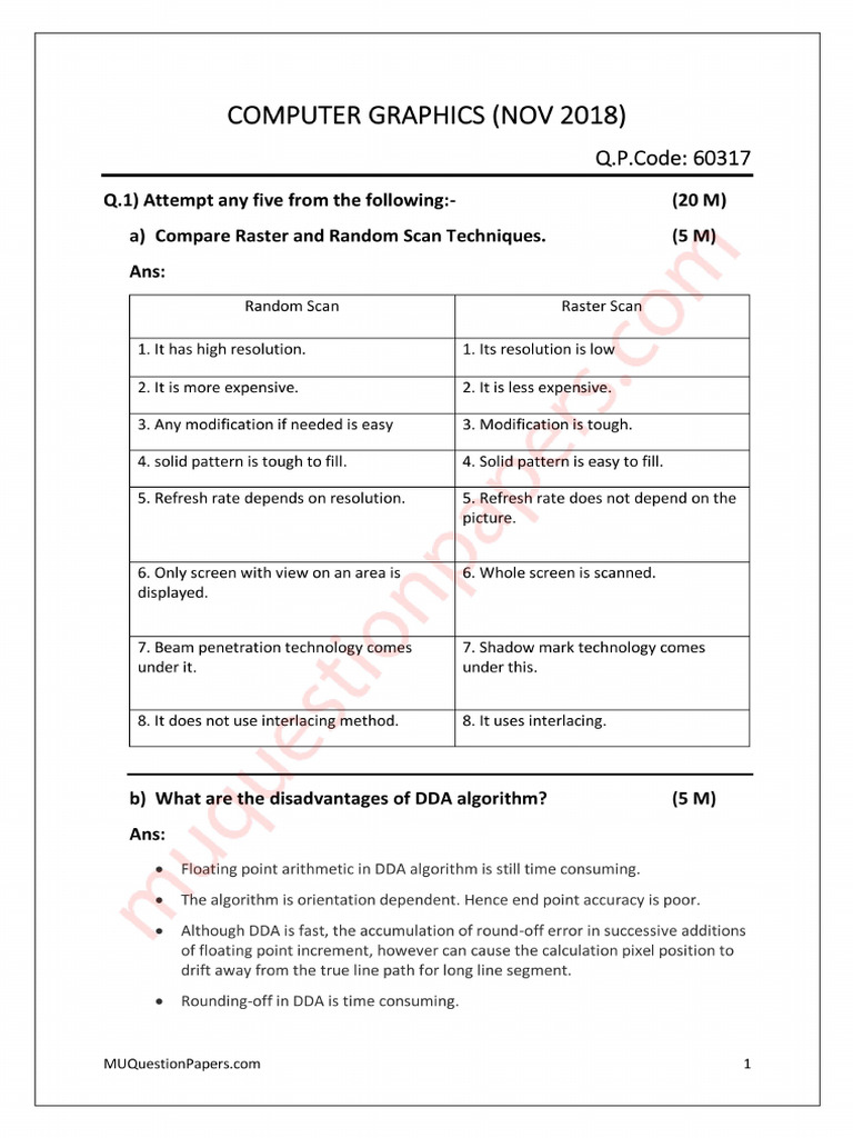 Be Computer-Engineering Semester-4 2018 December Computer-Graphics-Cbcgs | PDF