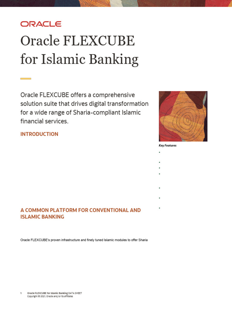 Flexcube Islamic Banking Ds | PDF | Islamic Banking And Finance | Banks