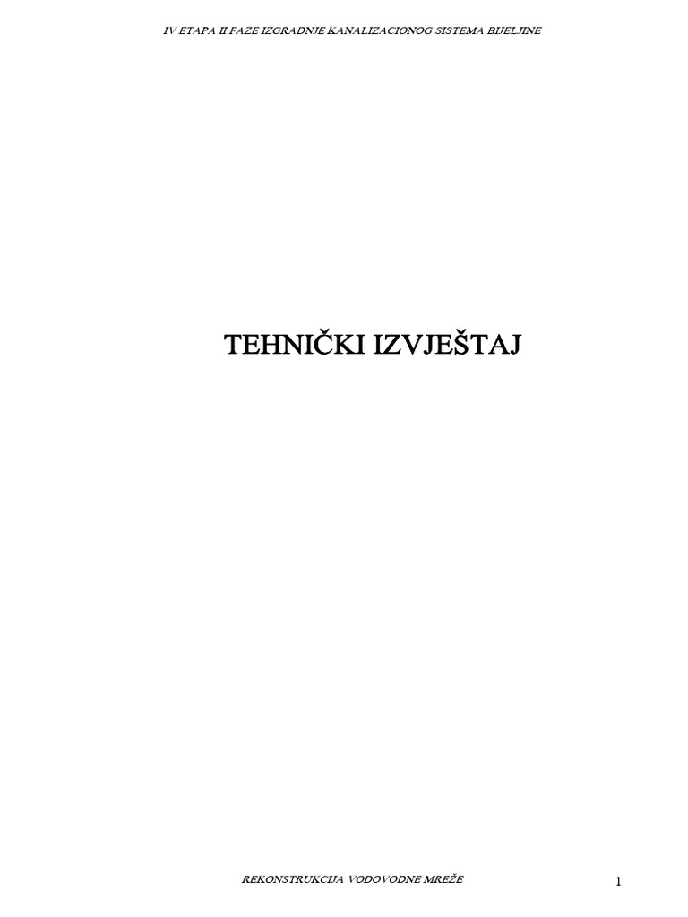 B. Tehnicki Izvestaj | PDF