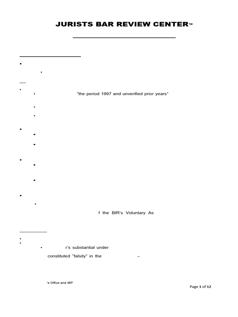 Tax Investigations and Remedies by Prof. Eric Recalde | PDF | Taxes ...