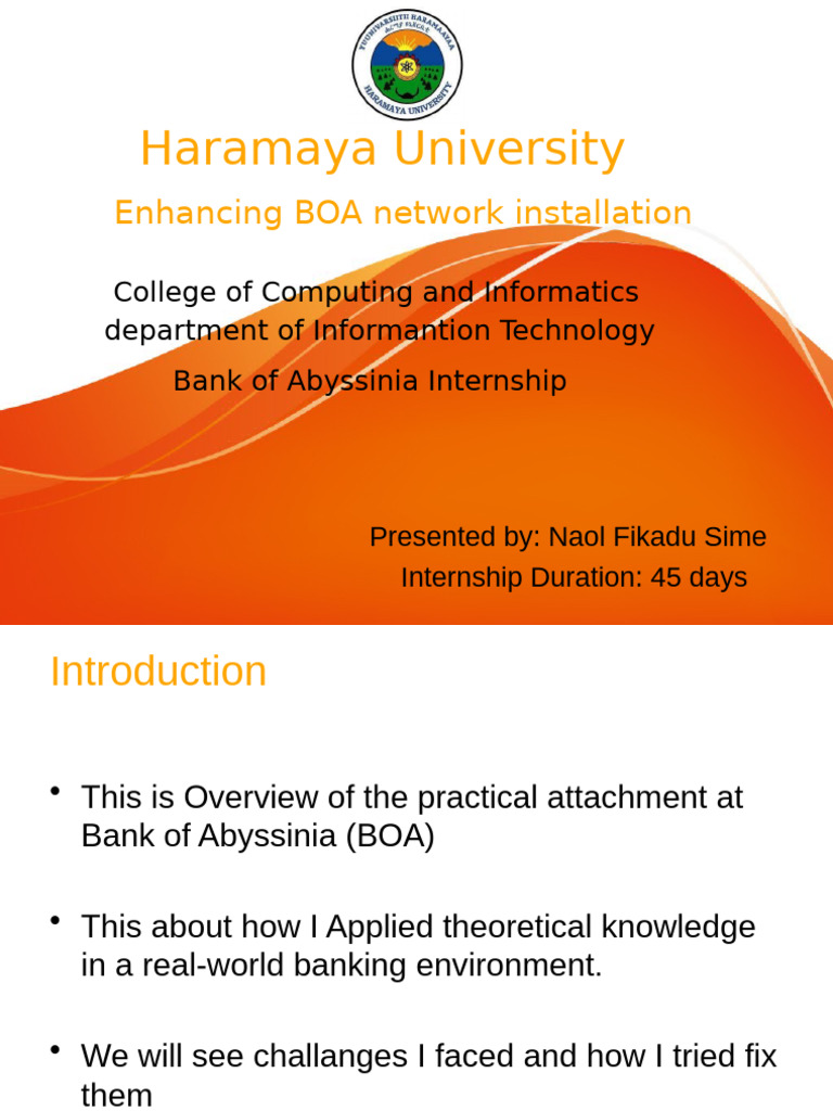 Detailed Practical Attachment Report Presentation | PDF | Computer Network | Wi Fi