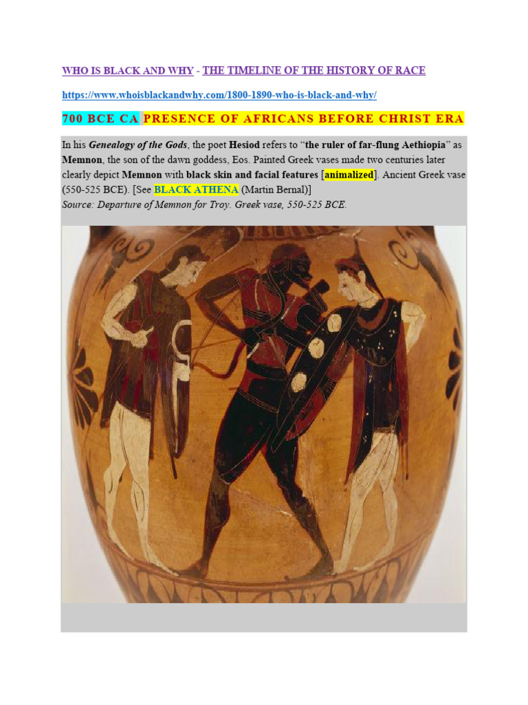 Who Is Black and Why - The History of The Invention of Race | PDF ...