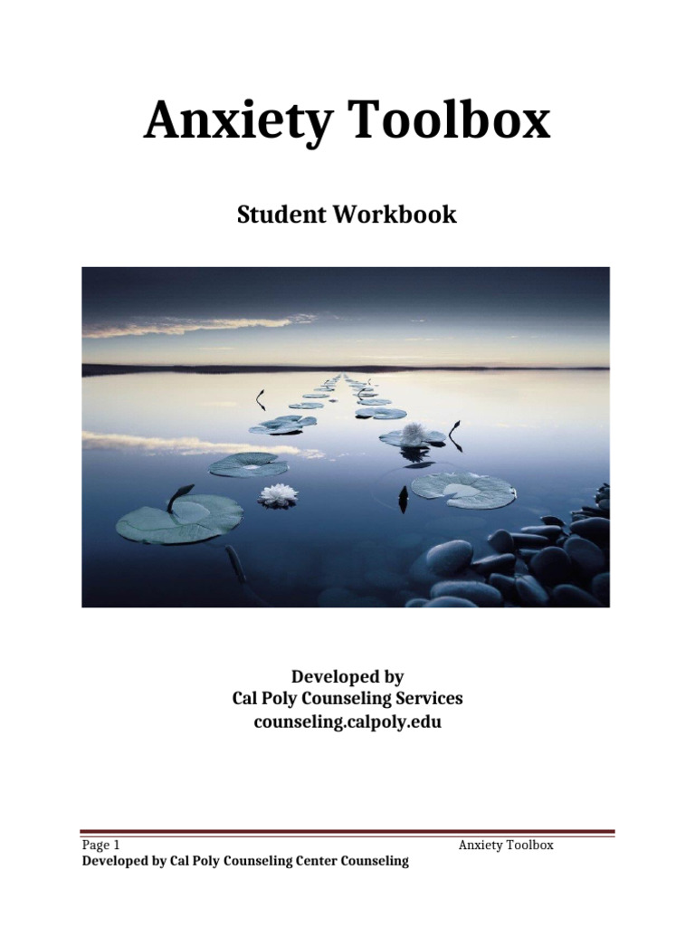 Anxiety Toolbox Student Workbook | PDF | Anxiety | Sleep