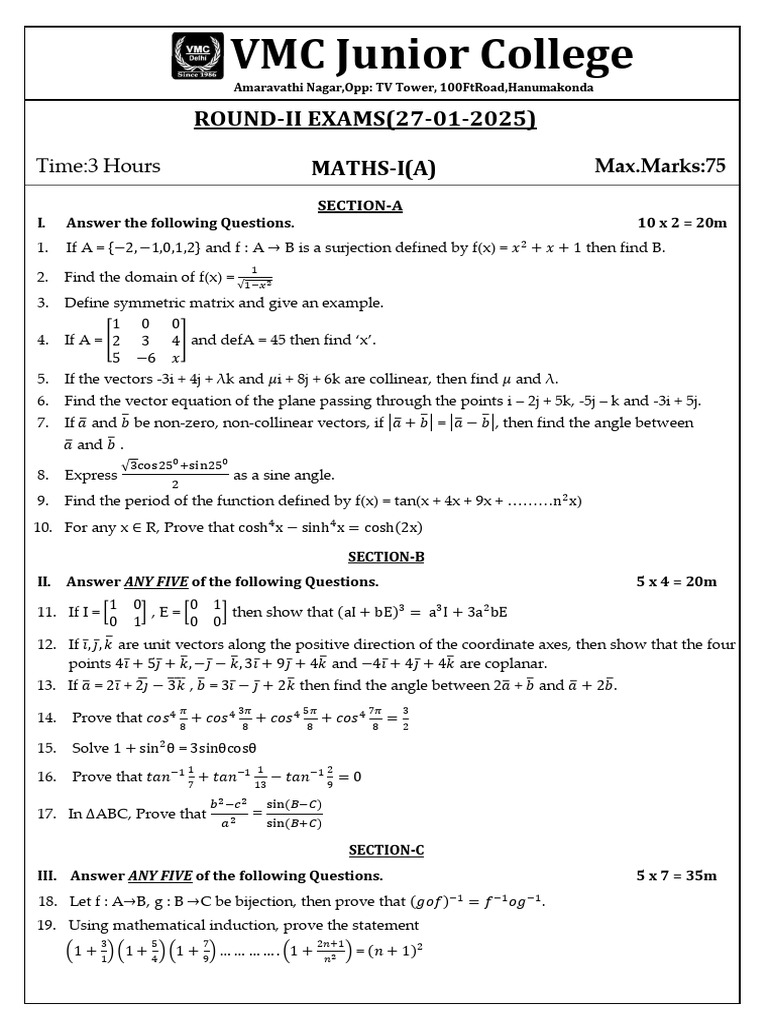MAT IA ROUND II TOPPERS | PDF | Euclidean Geometry | Mathematical Concepts