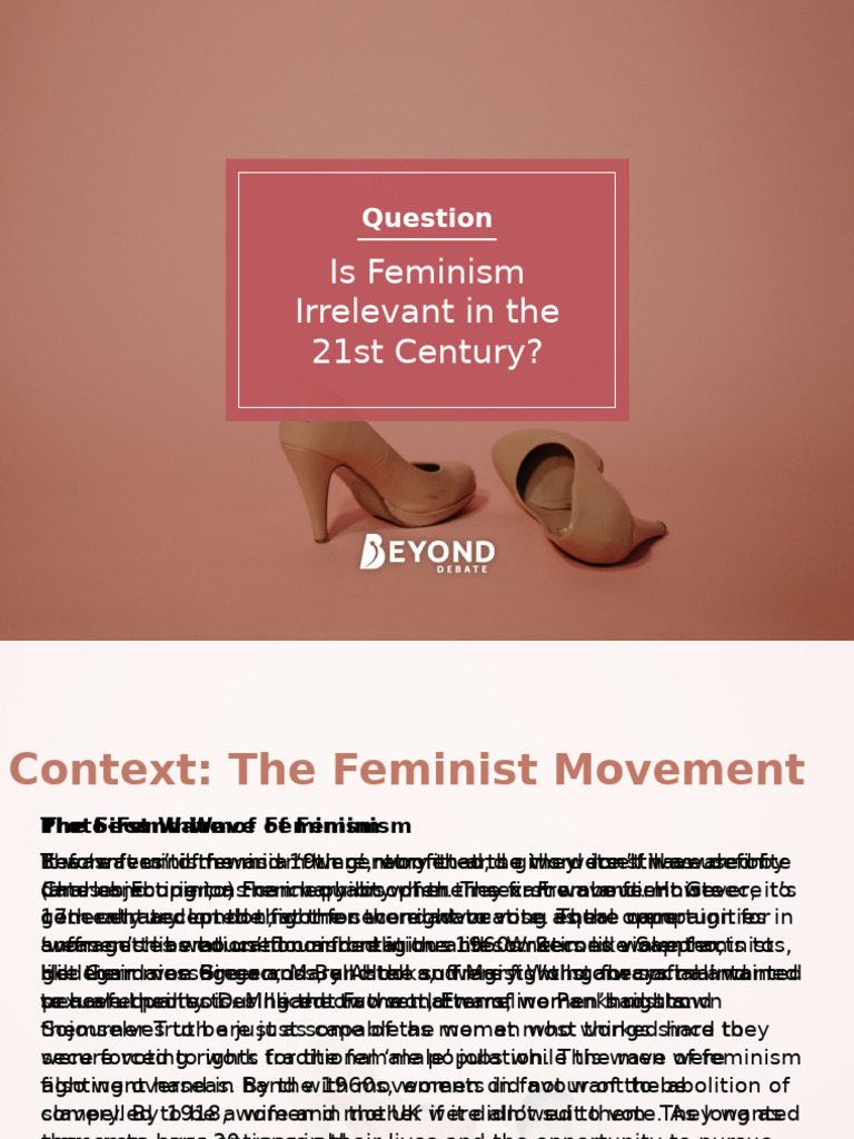 Feminism in The 21st Century Debate - PowerPoint | PDF | Gender Studies ...