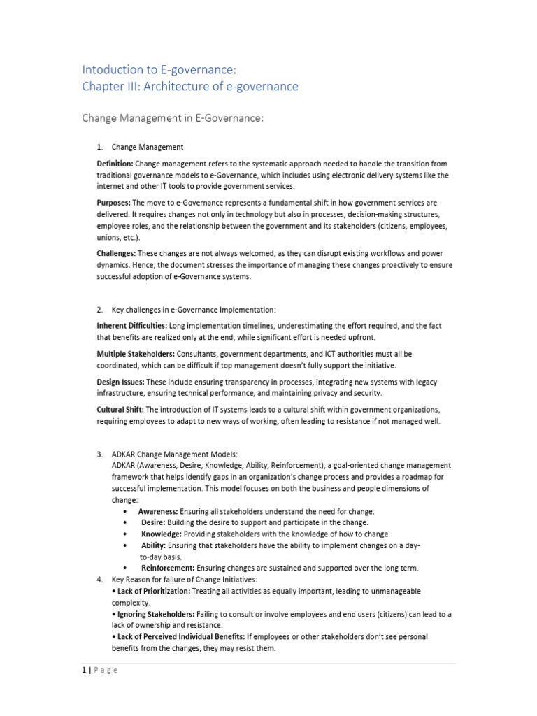 intro_e-gov | PDF | Change Management | Computer Security