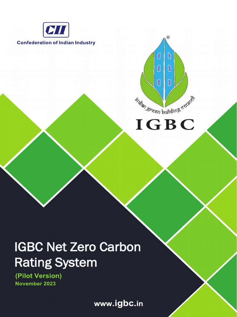 IGBC Net Zero Carbon Rating System (Pilot Version) | PDF | Efficient ...