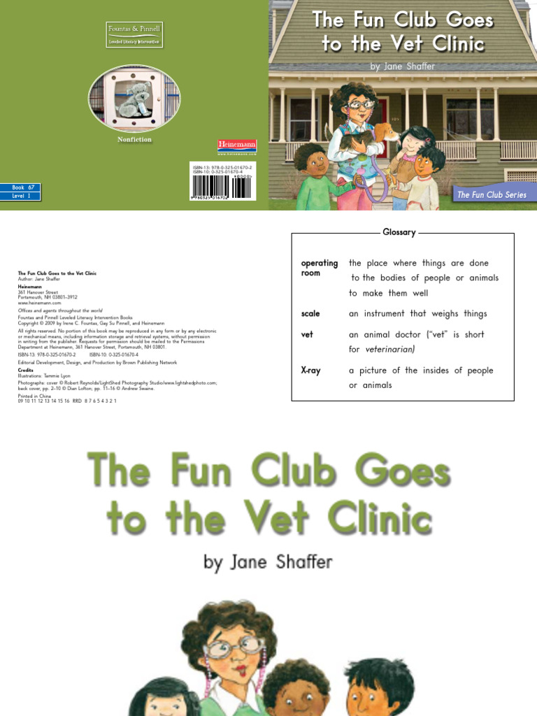 67 The Fun Club Goes To The Vet Clinic | PDF | Animals And Humans