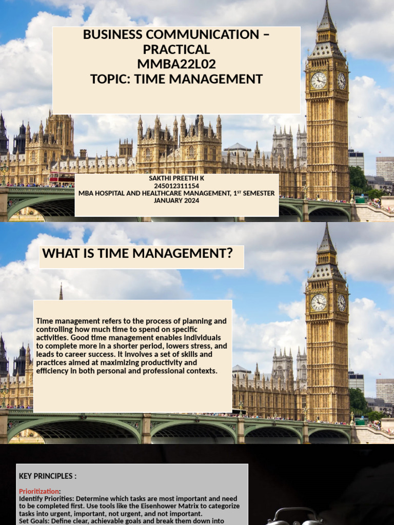 time management | PDF | Time Management | Professional Skills