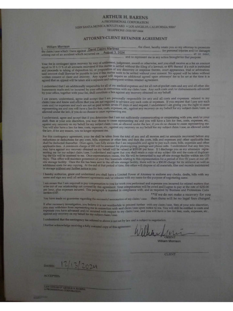 Client Retainer Paperwork | PDF