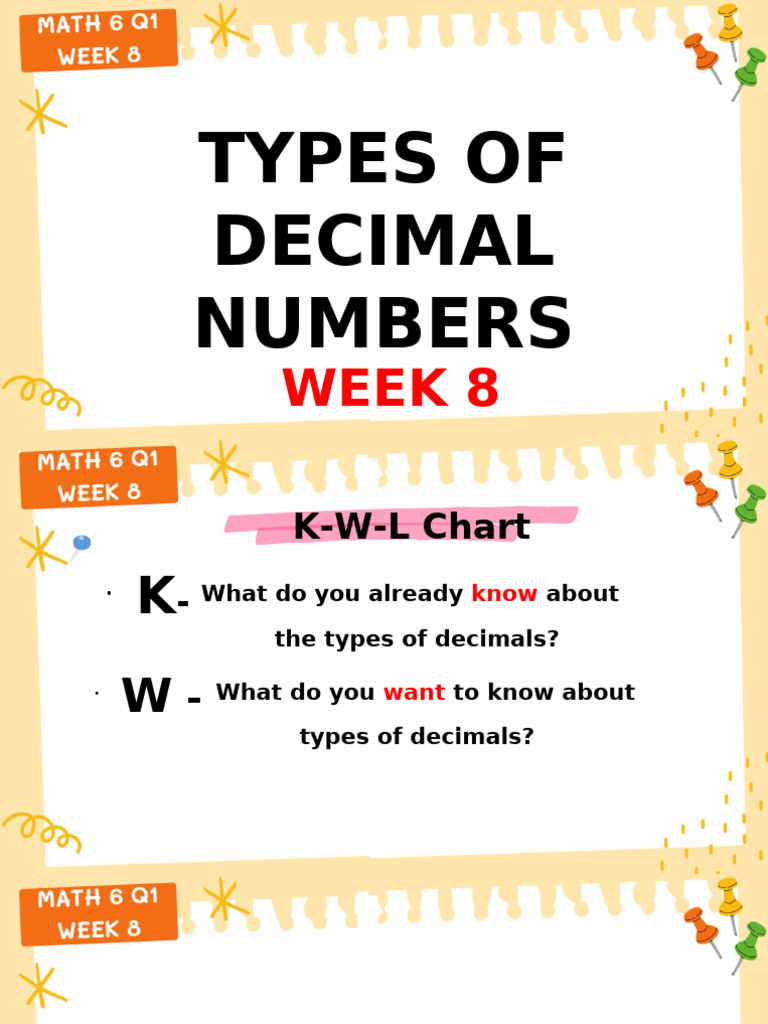 Math 6 - Q1 - W8 - Types of Decimals | PDF | Numbers | Decimal