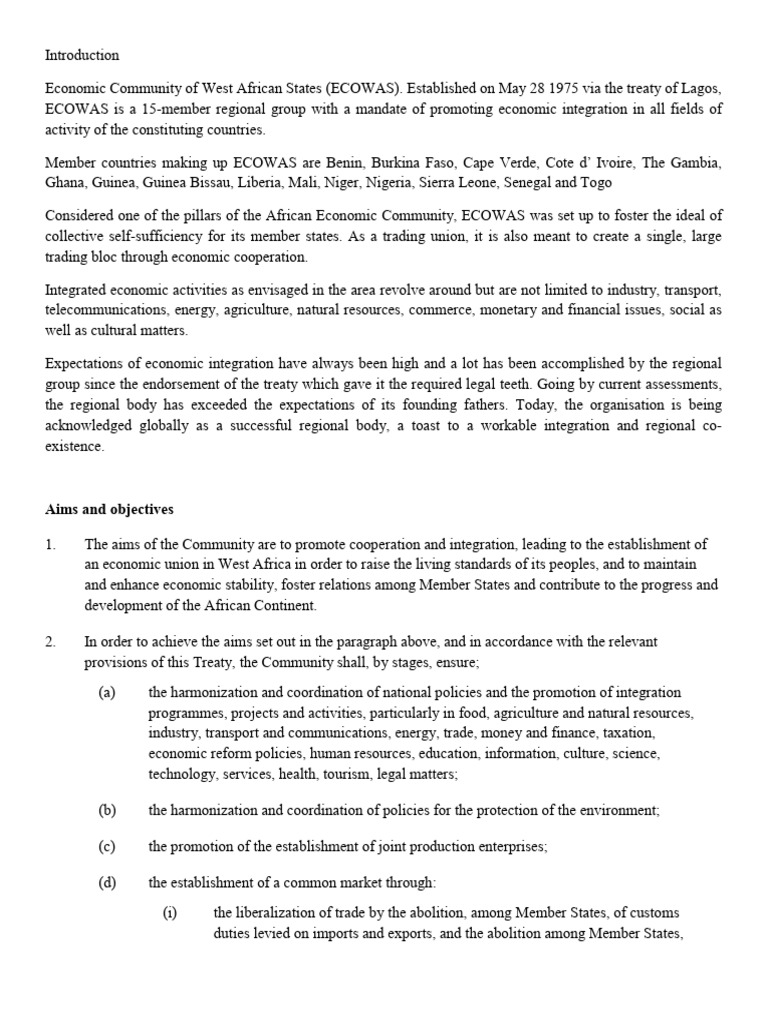 Oou-Eco 265 Lecture 5 - Eco Integration | PDF | Economies | International Relations
