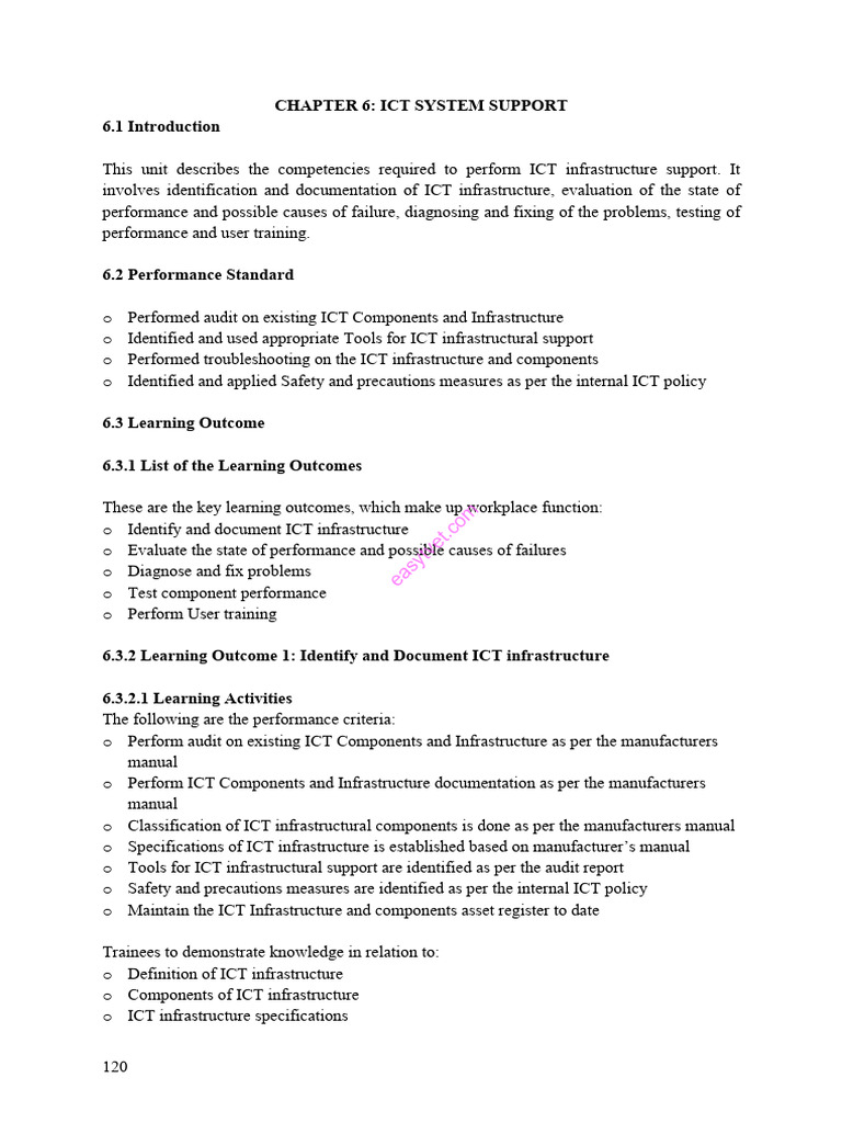 ICT SYSTEM SUPPORT LEARNING GUIDE L6 | PDF | Medical Diagnosis ...