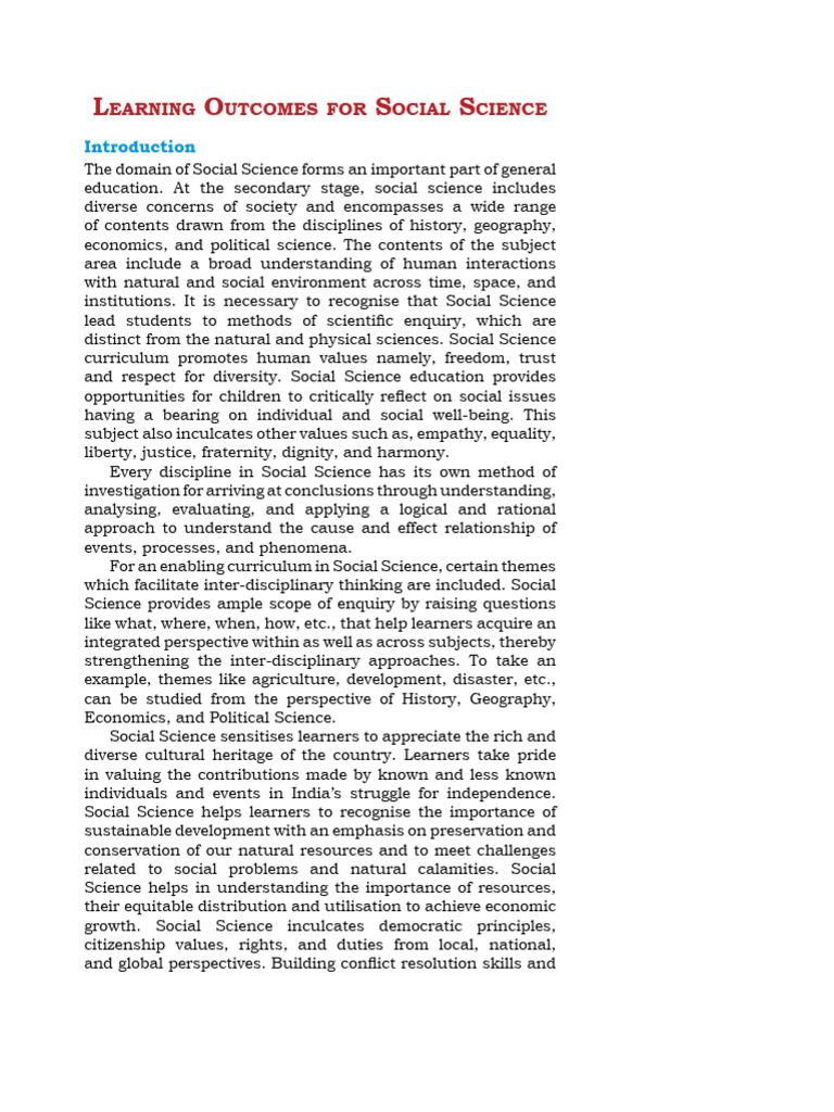 Learning Outcomes-2 | PDF | Social Sciences | Science