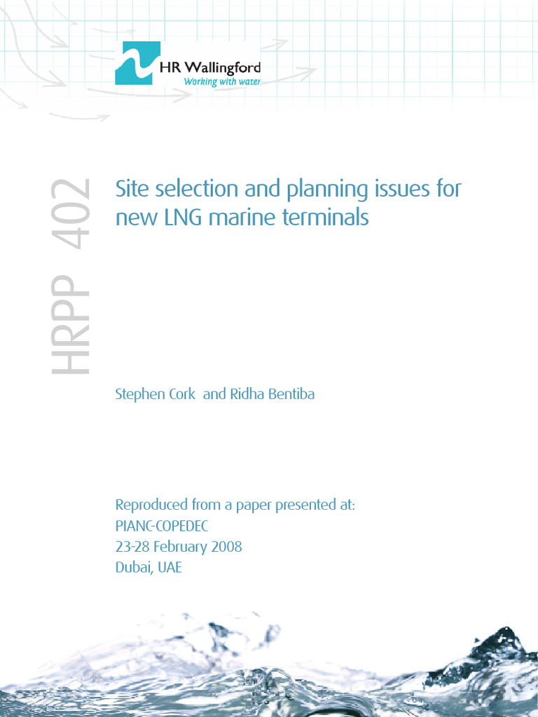 HRPP402 Site Selection and Planning Issues For New LNG Marine Terminals ...