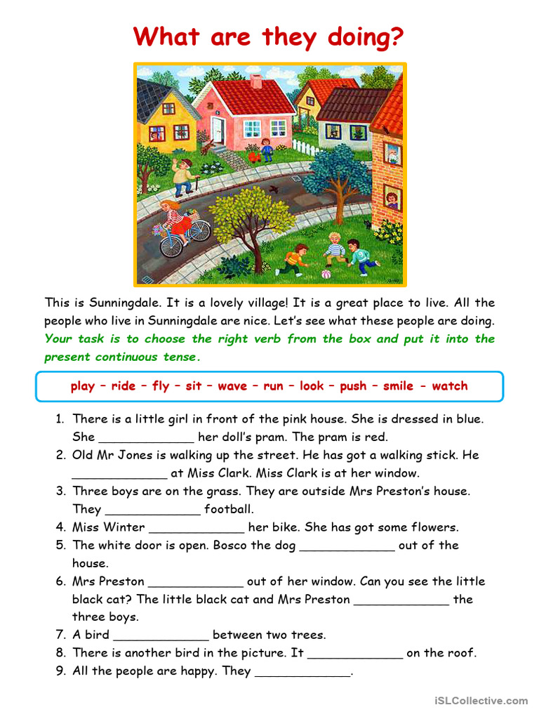 Picture Description Exercise | PDF