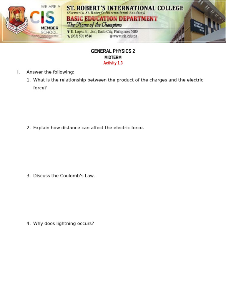 Activity 1c - Midterm | PDF