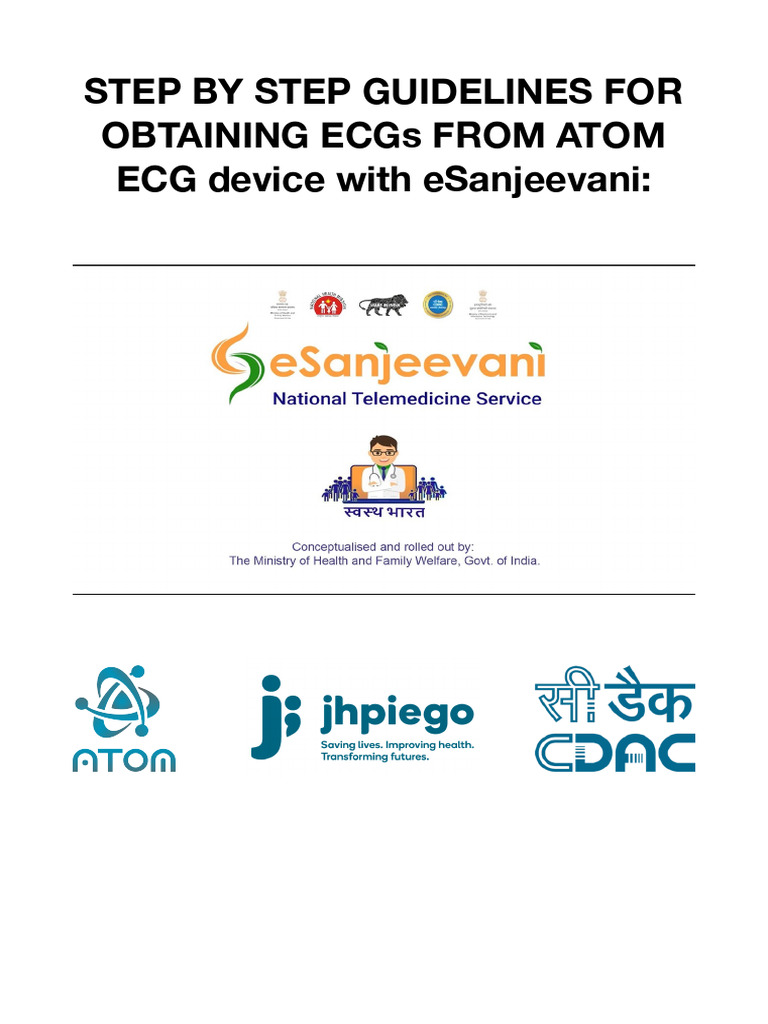 ATOM ESanjeevani Step by Step | PDF | Electrocardiography | Mobile App