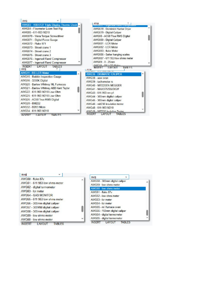 All AWG Numbers On Acumatica | PDF