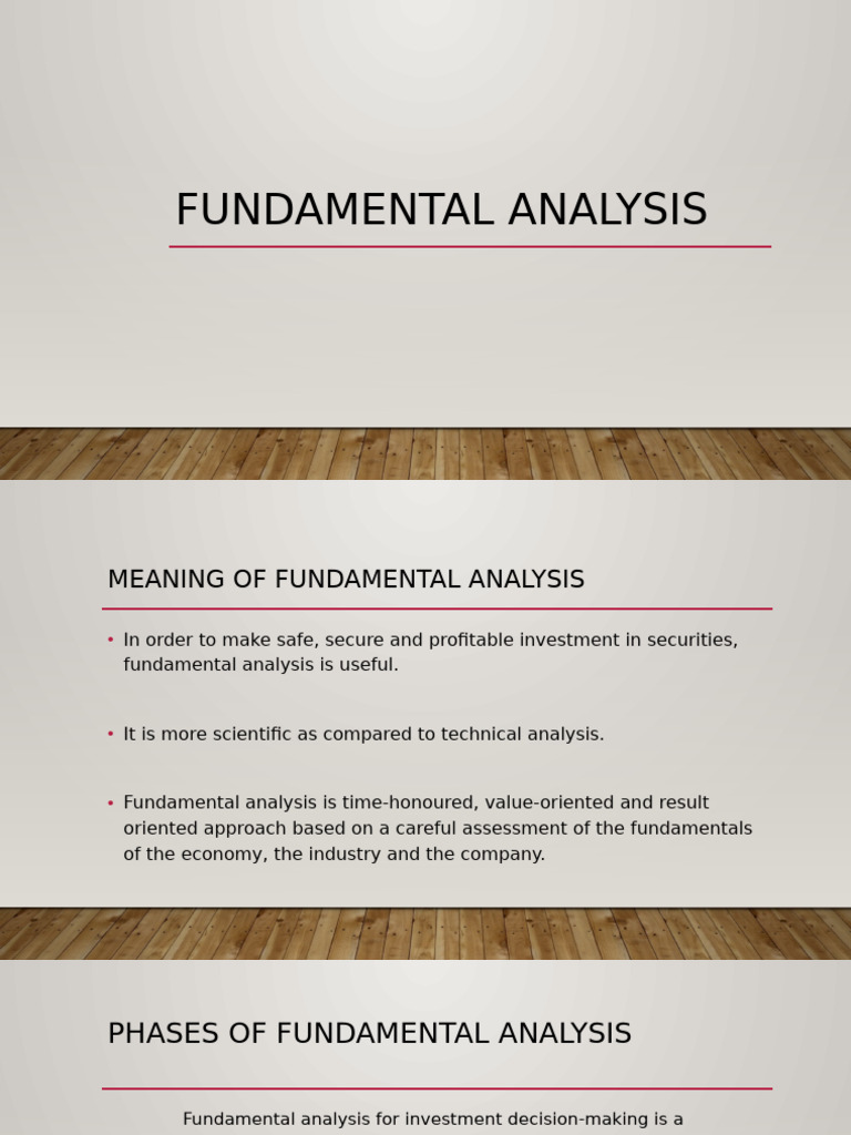 Fundamental Analysis | PDF | Economies | Investing