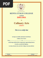 Anne Njoki Utalii Certificate | PDF