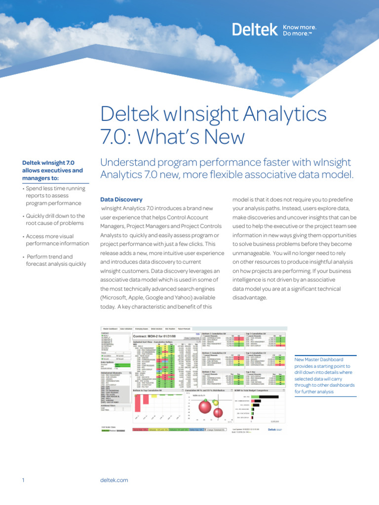 DELTEK Winsight-7dot0-Ipm-Ps | PDF | Insight | Analytics