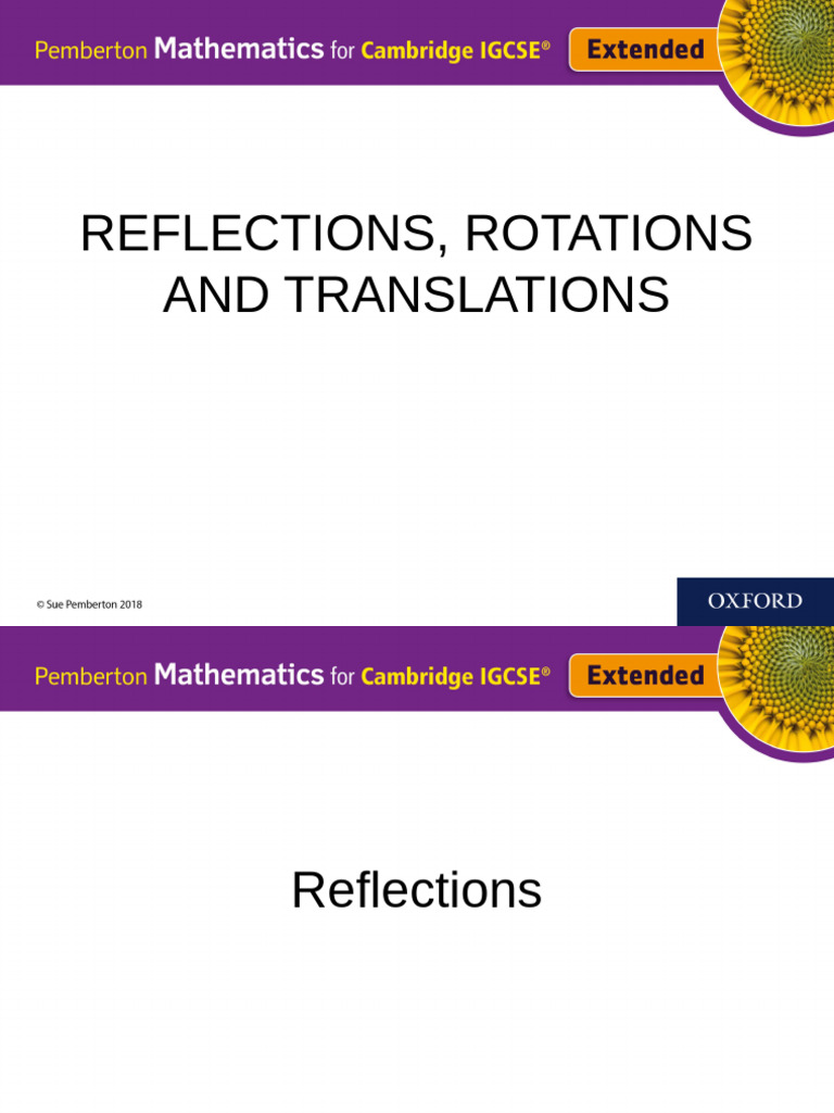 Transformations - Reflections, Rotations and Translations | PDF | Shape ...