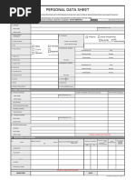 PDS LATEST CS Form No. 212 Revised 2025 Personal Data Sheet | PDF ...