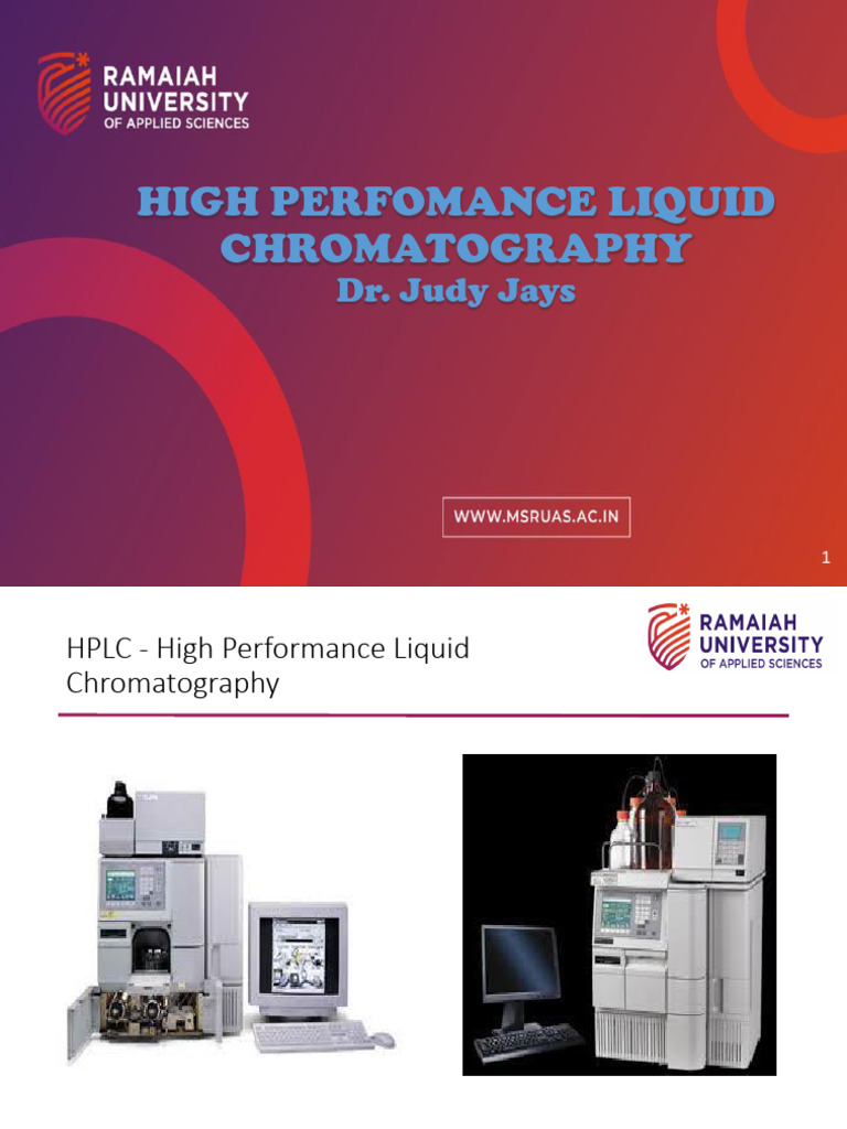HPLC - 2 | PDF | Chromatography | High Performance Liquid Chromatography