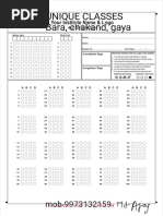 100 Questions OMR Sheet | PDF