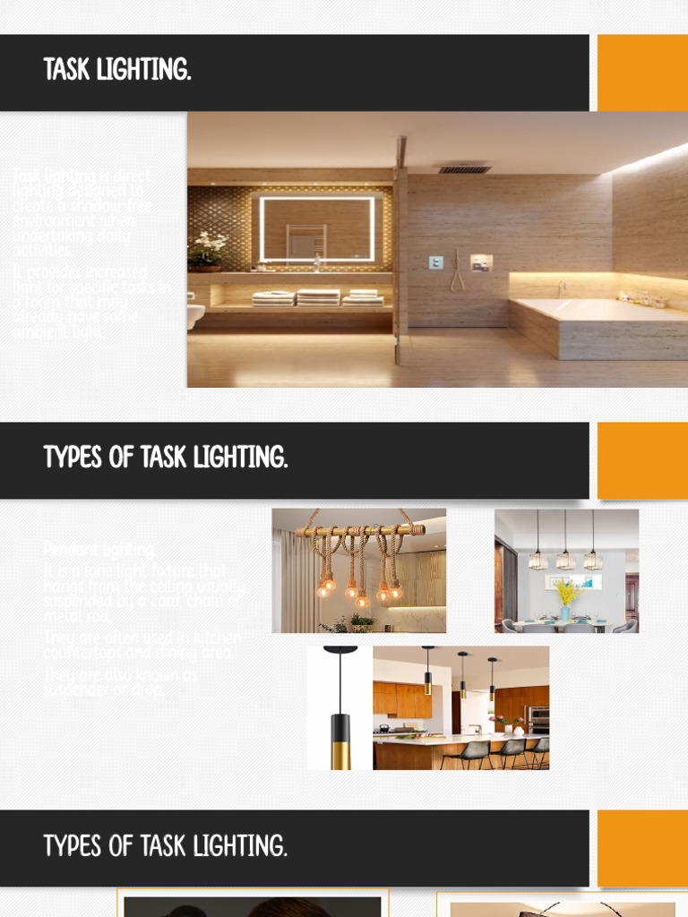 TASK LIGHTING - Corrected | PDF | Lighting | Architectural Elements