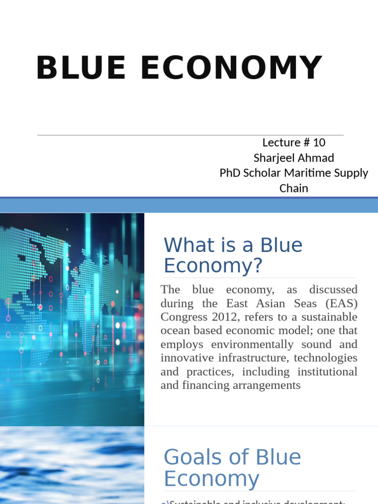 BE & GSCM Lecture 10 (Introduction To Blue Economy) | PDF | Oceans ...