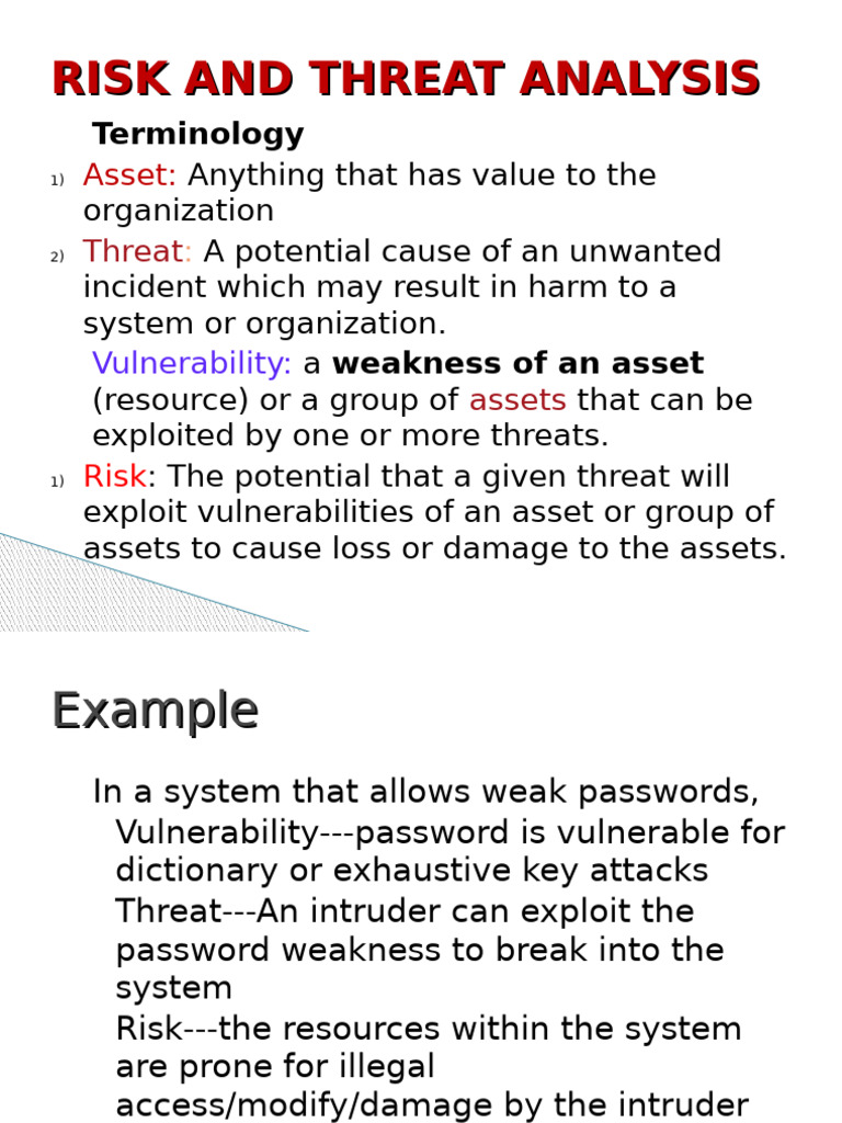RISK AND THREAT ANALYSIS | PDF | Computer Virus | Denial Of Service Attack