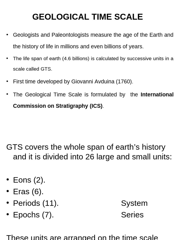 GTS | PDF | Geologic Time Scale | Earth Sciences