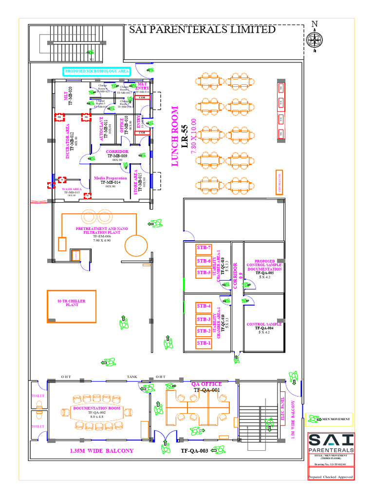 SPL-U3-MEN MOVEMENT 3rd FLOOR DRAWINGS 08.01.25l | PDF