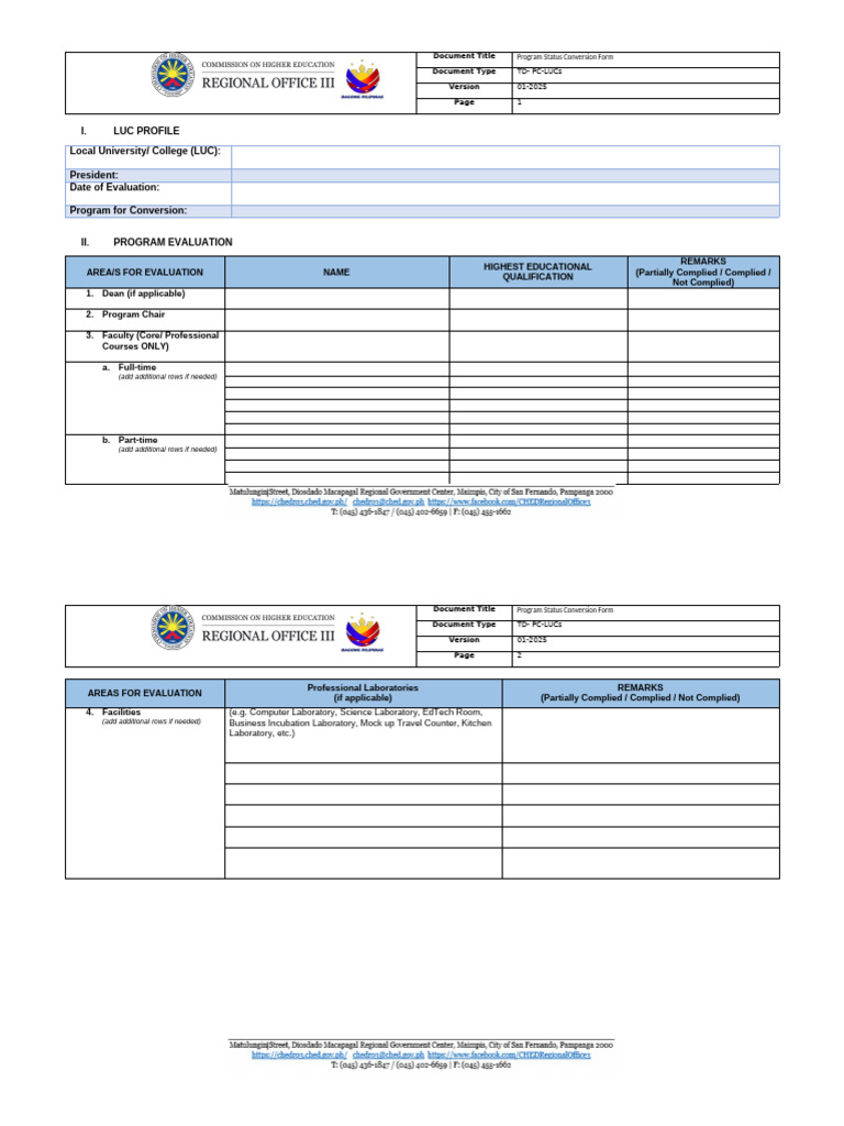 COPC Conversion Instrument | PDF