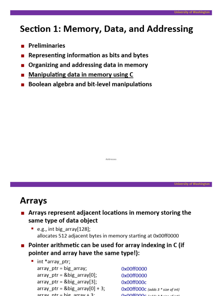 Lecture Slides 01 015 Arrays Pdf String Computer Science Computer Data