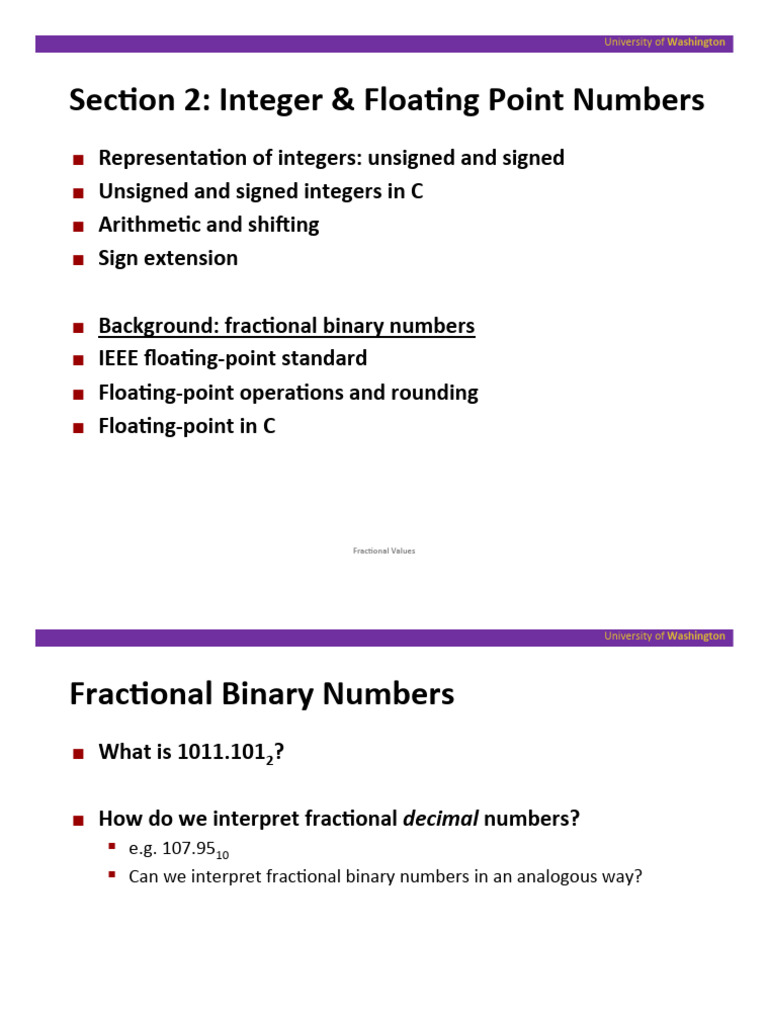 Binary Numbers for CS Students | PDF | Integer (Computer Science ...