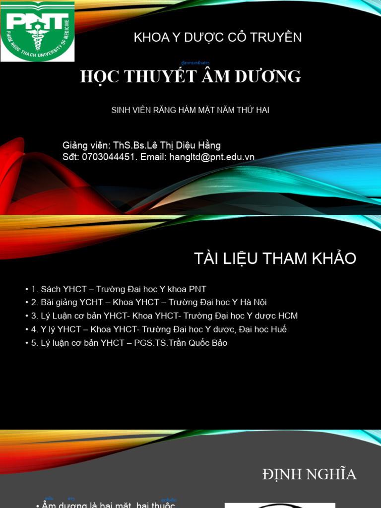 YHCT-Học Thuyết Âm Dương | PDF