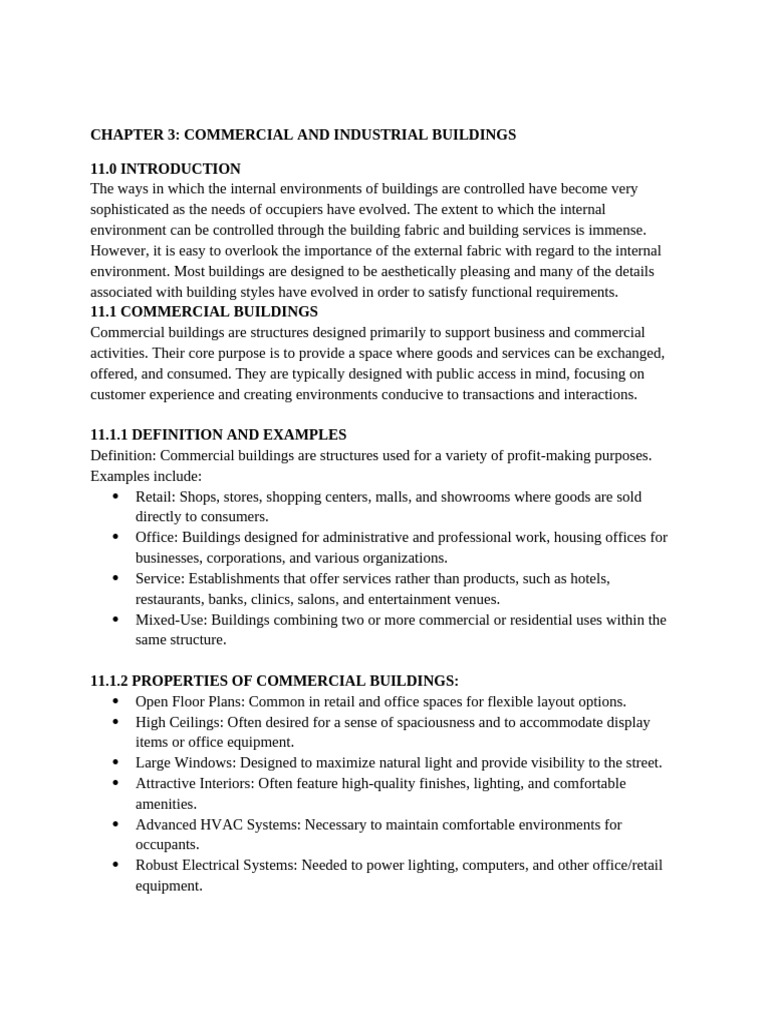 LESSON Commercial and Industrial Buildings | PDF | Flooring | Masonry