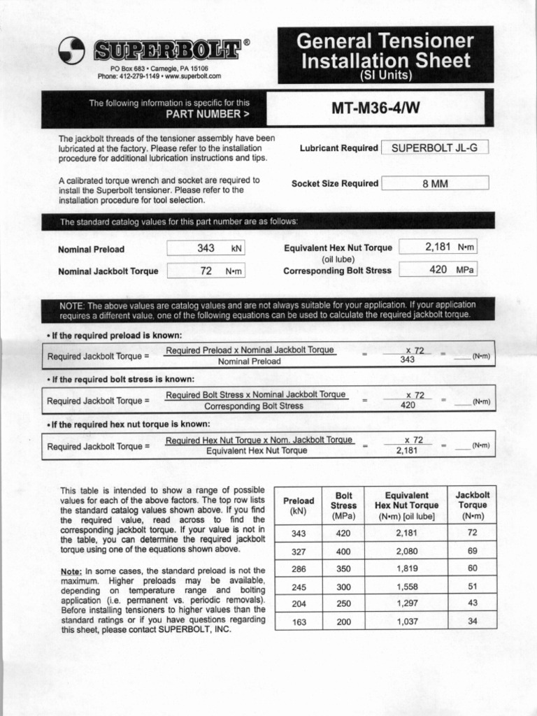 MT M36 4 W Installation | PDF