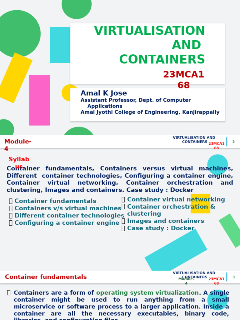 MODULE 4 | PDF | Virtual Machine | Computer Cluster