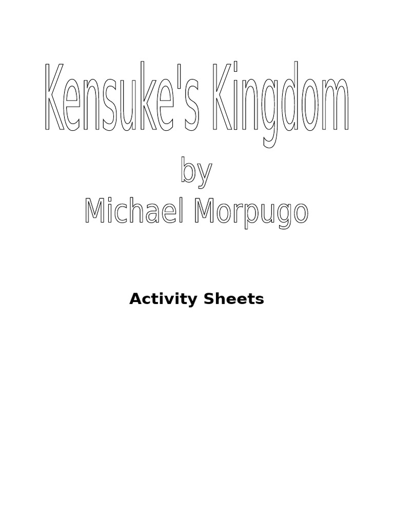 Kensuke's Kingdom Vocabulary Activity Guide | PDF | Cognitive Science ...