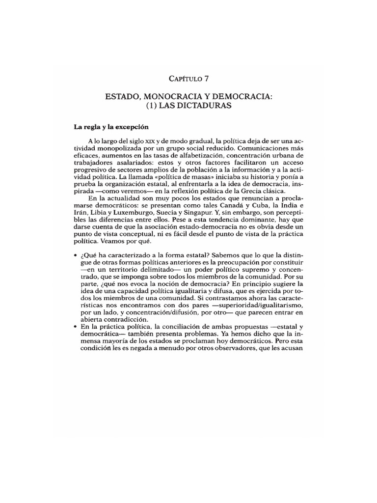 Lectura Tema 3. Vallés | PDF | Democracia | Ideologías políticas