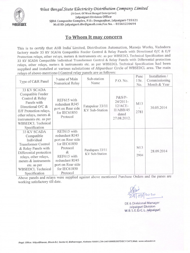 Wbsedcl CRP PC | PDF