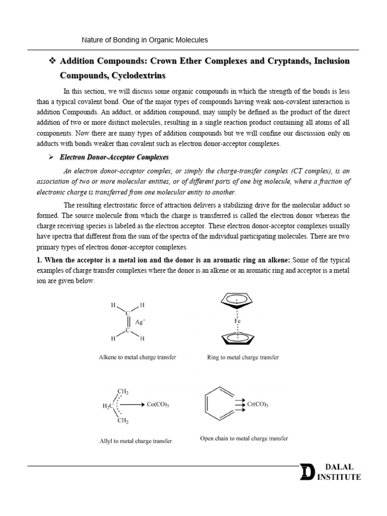 Crown Ether and Cryptands | PDF | Coordination Complex | Organic Chemistry