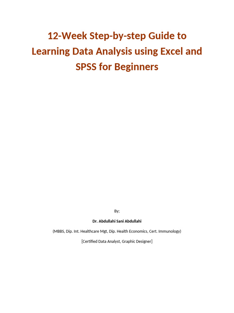 Data Analysis Guide: Excel & SPSS Basics | PDF | Spss | Data Analysis